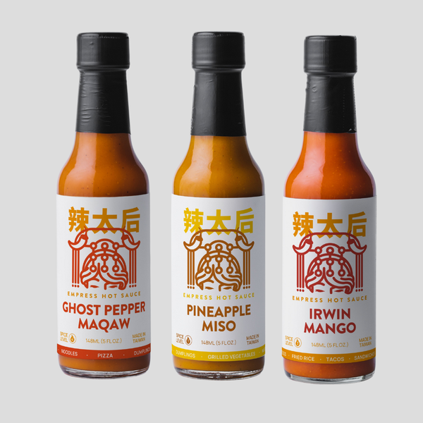 3 Bottle Bundle - Taiwan Origins Set – 辣太后 Empress Hot Sauce